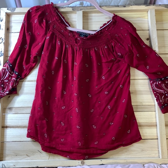 cattlelac ranch | Tops | Bandana Patterned Blouse | Poshmark